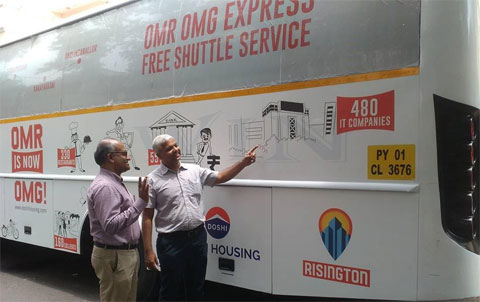 Live Chennai: Ride on the Special OMR Bus, organized by Doshi Housing ...