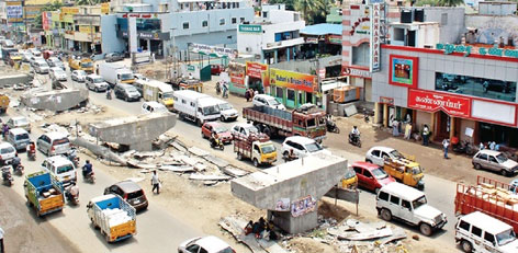 Live Chennai: Work to resume at the Porur Flyover,Porur Flyover ...