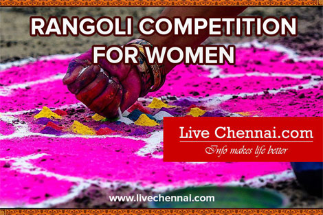 Live Chennai: Pongal Special Rangoli competition for women conducted by ...
