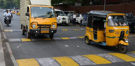 Live Chennai: New speed breakers in Chennai that conform to the ...